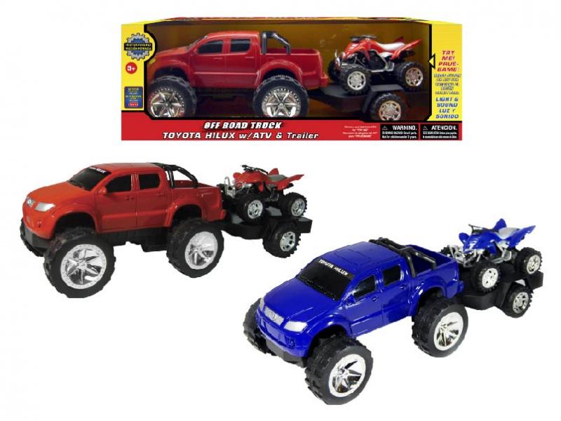 Pick Up Hilux Fricción con Cuadra 1:16 3a+ | Jugueterías TOYS